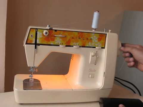 Sewing machine Швейная машина Singer Starlet 354 test намотка нитки на ...