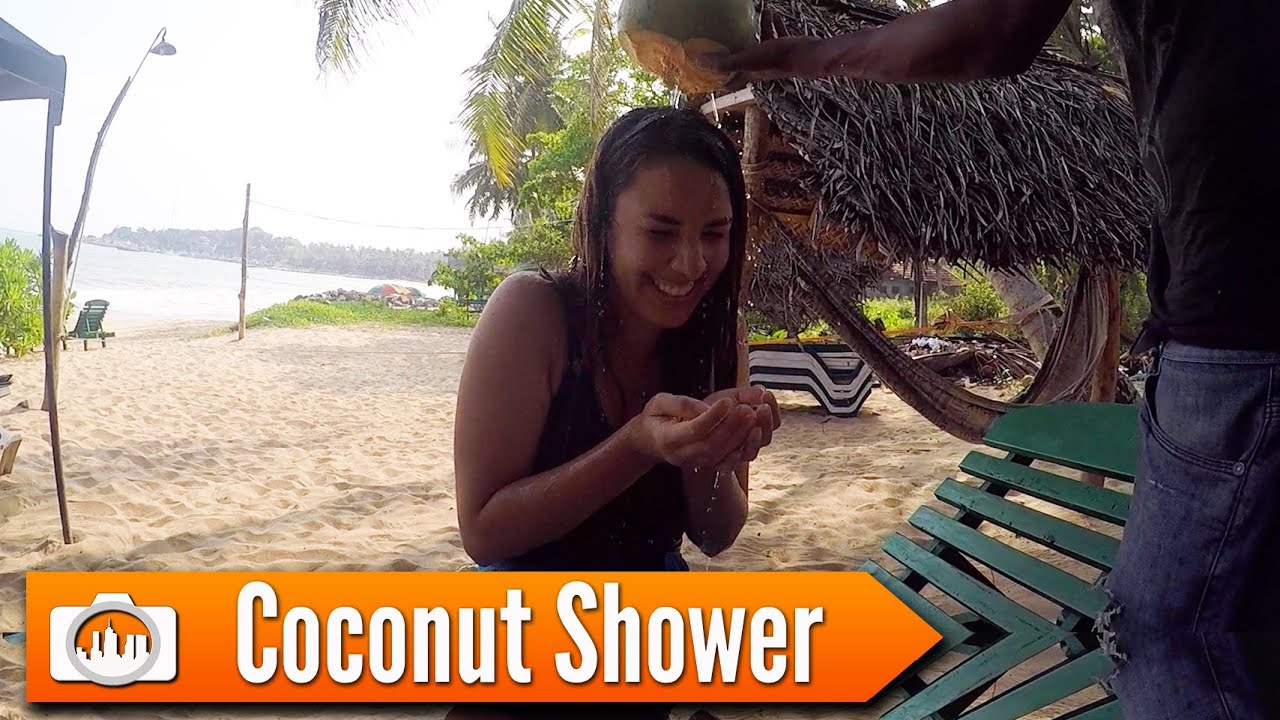 Sri Lanka 18: COCONUT SHOWER [GoPro Hero 4 vlog] - YouTube