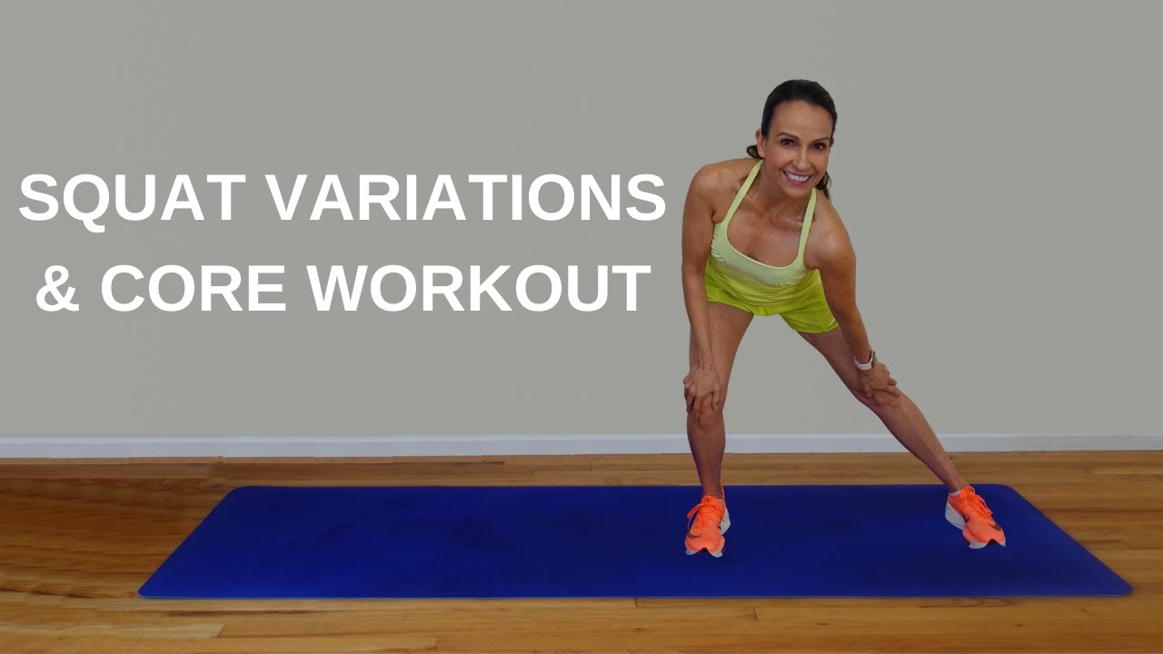 Squat Variations & Core Workout - YouTube