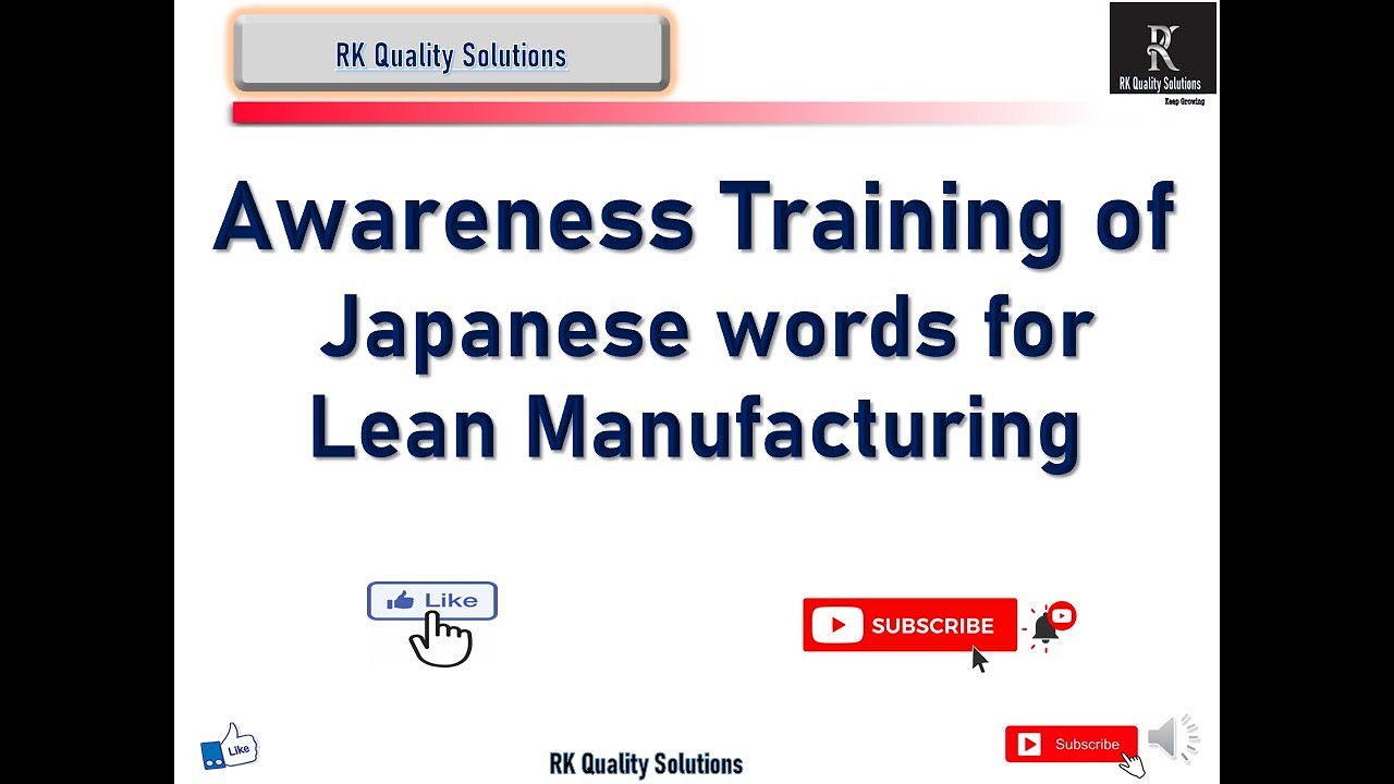 Japanese word for lean manufacturing - YouTube