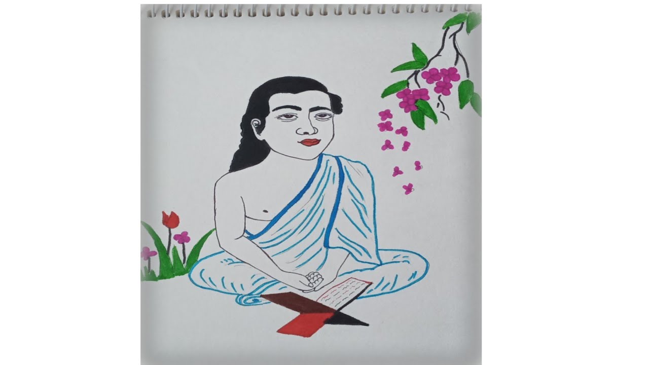 Srimanta Sankardev Drawing / Very Easy Colour Paint - YouTube