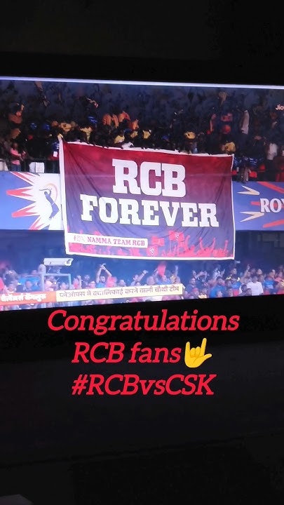 Congratulations RCB🤟 #rcb #rcbfans #rcbvscsk #rcbwin #viratkohli # ...