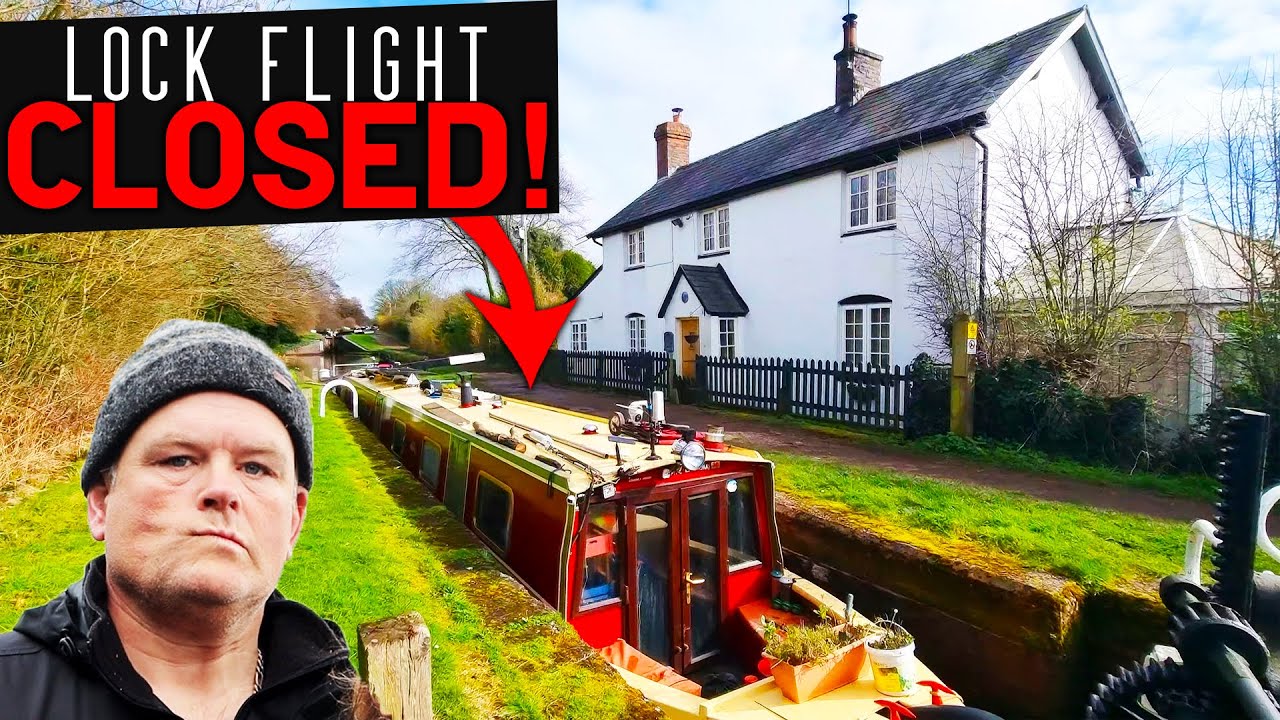 Cruising Down The LONGEST Lock Flight In The UK BUT Its CLOSED ...