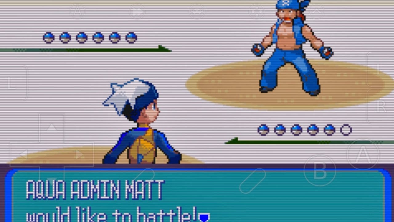 Pokémon Royal Sapphire v1.2 - VS. Team Aqua Admin Matt R2 (2nd Battle ...