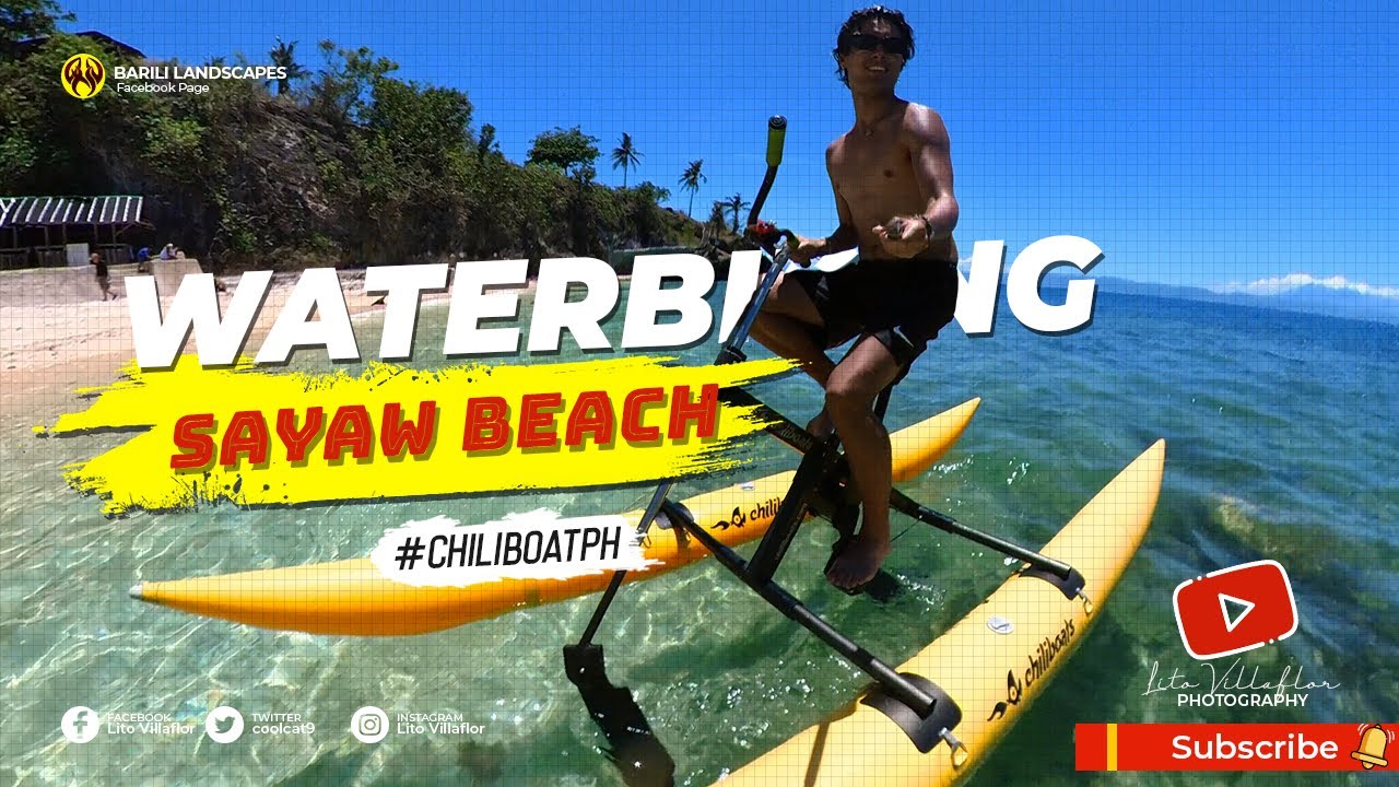 Chiliboat Waterbiking at Sayaw beach - YouTube