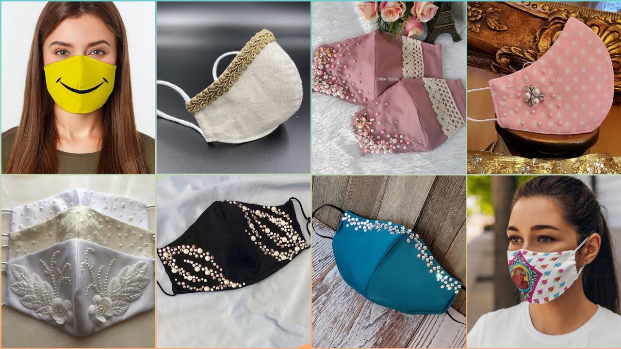 Face mask design ||Latest beautiful face mask 😷 Ideas|| #Girls #Best # ...