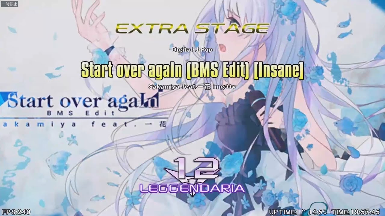 BMS sl3 Start over again (BMS Edit)[Insane] 正規エクハクリア - YouTube