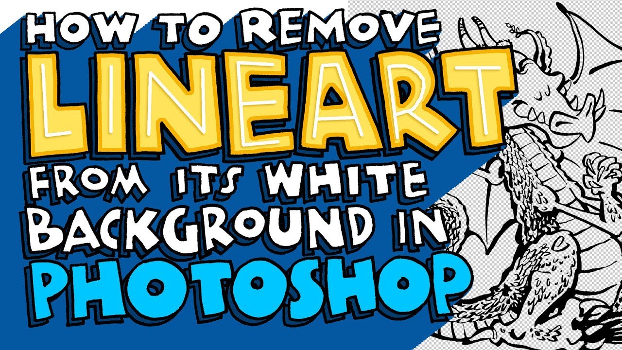 How To Remove LineArt From Its White Background In PhotoShop 11 Easy how-to-remove-lineart-from-its-white-background-in-photoshop-11-easy