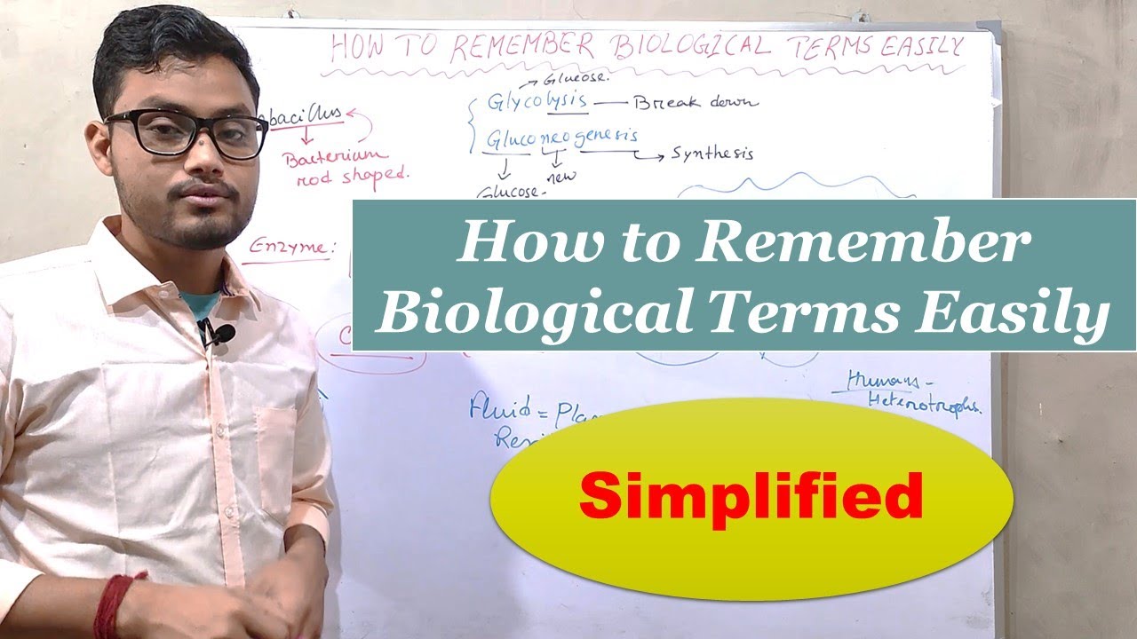 How to Remember Biological Terms Easily | Make Biology Easy ...