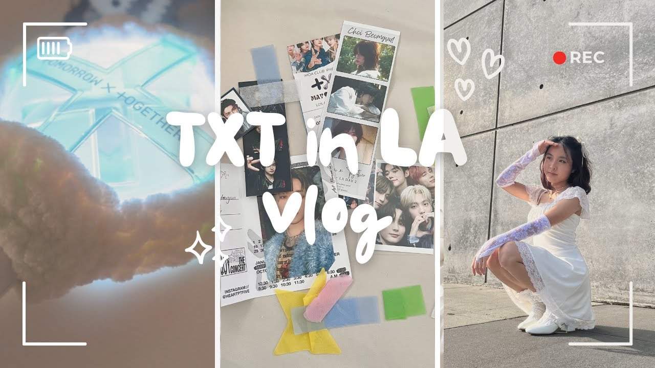 TXT CONCERT VLOG 🧸: grwm, hair & makeup, concert clips, iconic moments ...
