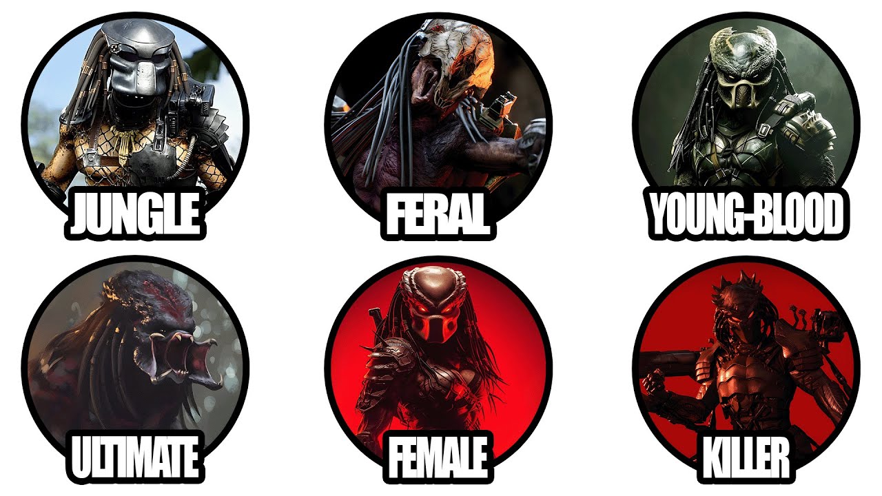 13 TERRIFYING Predator / Yautja Variants Explained - YouTube