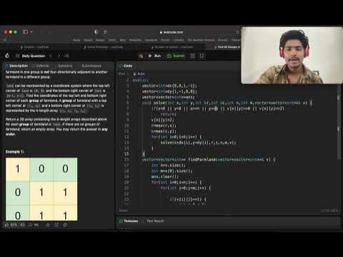 1992. Find All Groups of Farmland | No BFS or DFS | Greedy|Asked By Amazon Microsoft|Brute to ...