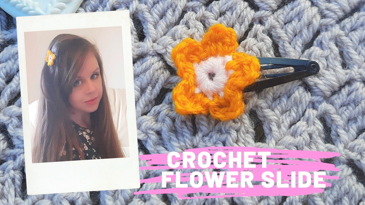 Crochet Flower Slide (Easy & Quick) | Crochet Flower Slide DIY & Free ...