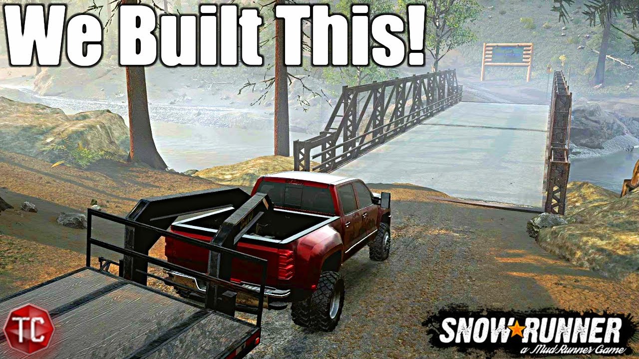 SnowRunner: A Job For The TOWN! NEW BRIDGE OPEN! Small Town RP Part 4 ...