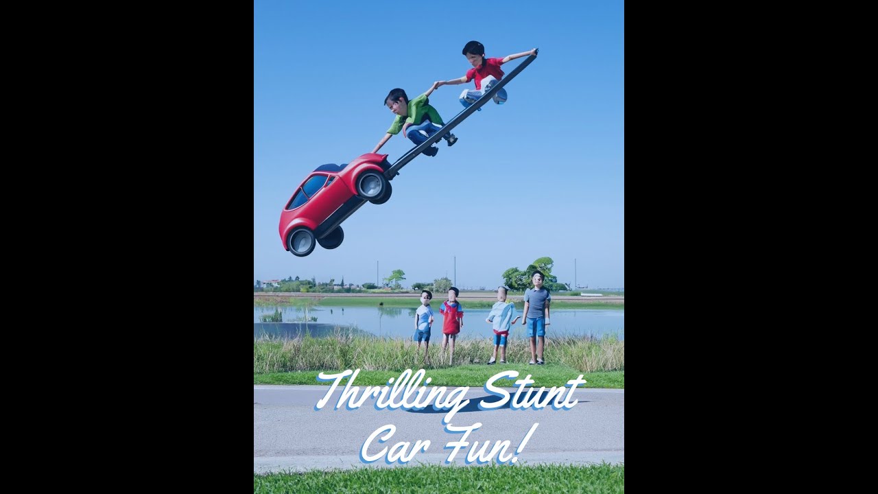 kids stunt car unboxing || enjoy the amazing stunts video - YouTube