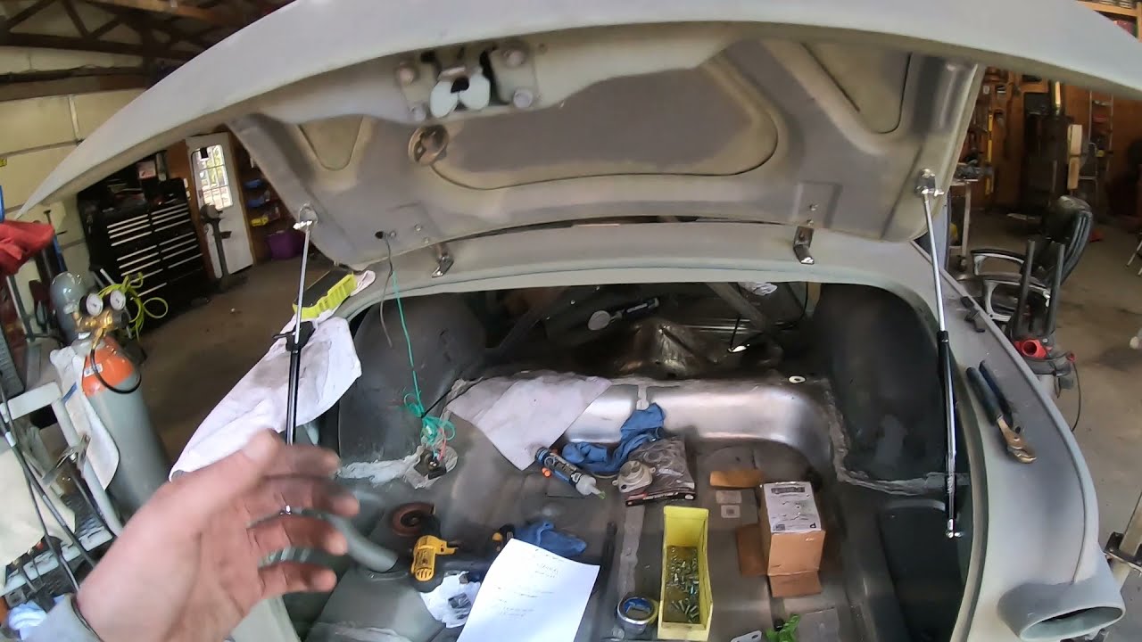 How to install trunk shocks '50 Ford Shoebox skip to 4:48 - YouTube