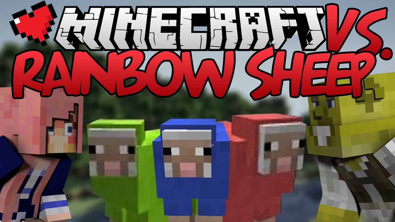 Rainbow Sheep | Minecraft VS. Ep 5 - YouTube