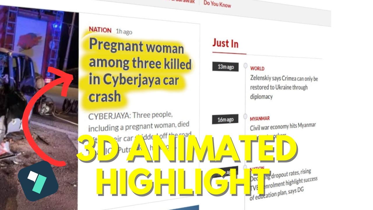 Animated 3D Text HIGHLIGHT Filmora 14 - YouTube