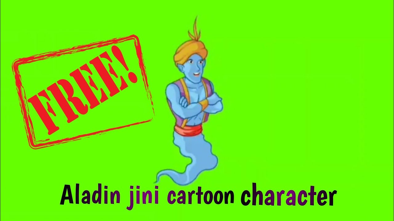 Green screen cartoon character/Aladin jini cartoon character#Green leaf ...