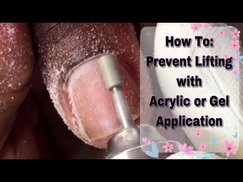 How To | Prep Natural Nails for Acrylic or Gel Application | Prevent ...