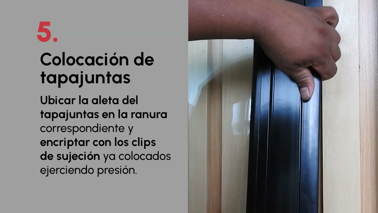 COLOCACIÓN DE TAPAJUNTAS - ¿Cómo colocar el tapajuntas en una abertura ...