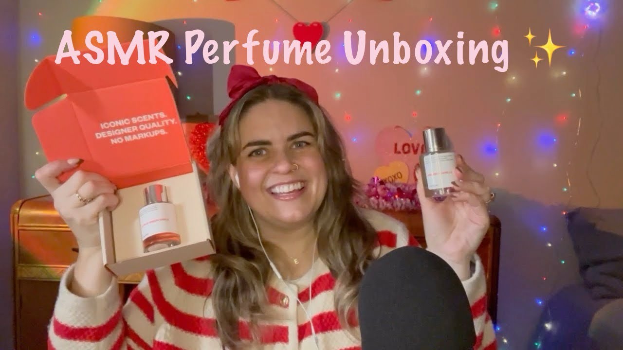 ASMR | Perfume Unboxing (soft spoken and tapping) - YouTube