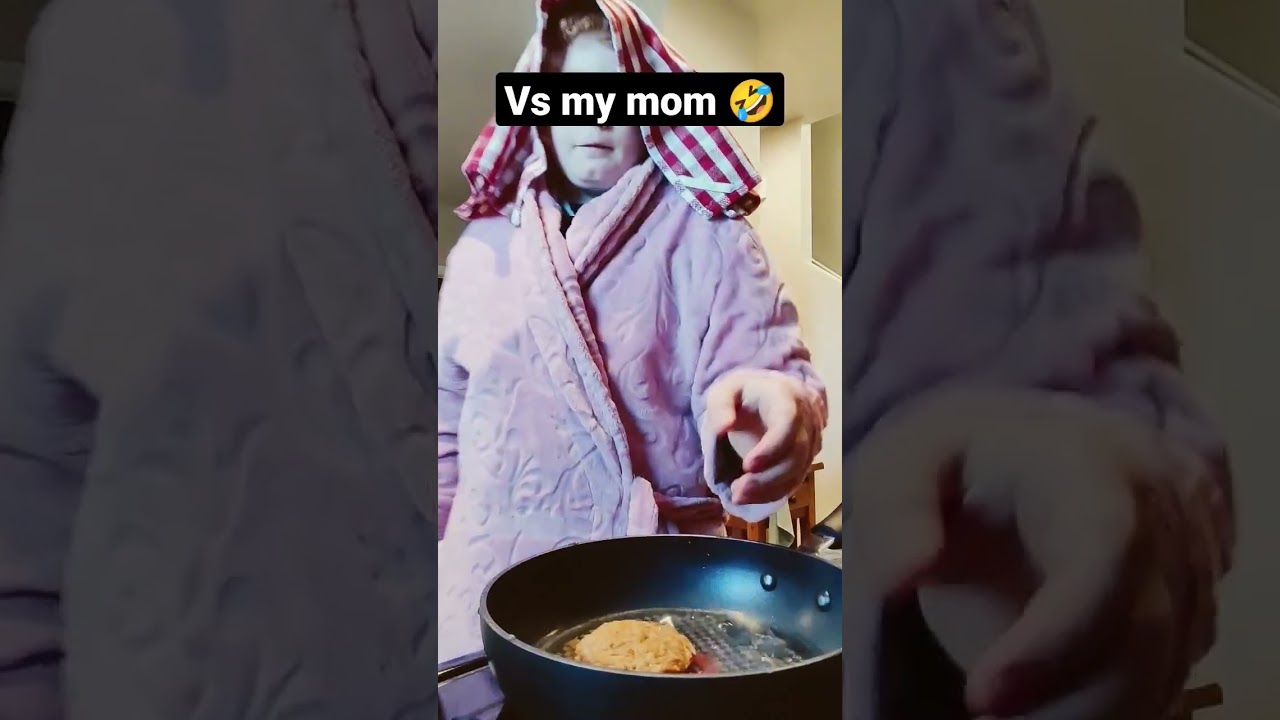 Me Cooking In Hot Oil Vs My Mom 🤣 Shorts Fyp Viral Funny Comedy