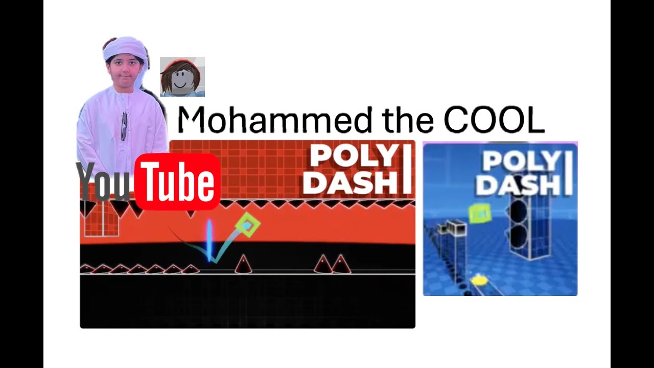 Mohammed the cool plays geometry dash in Roblox {poly dash}. - YouTube