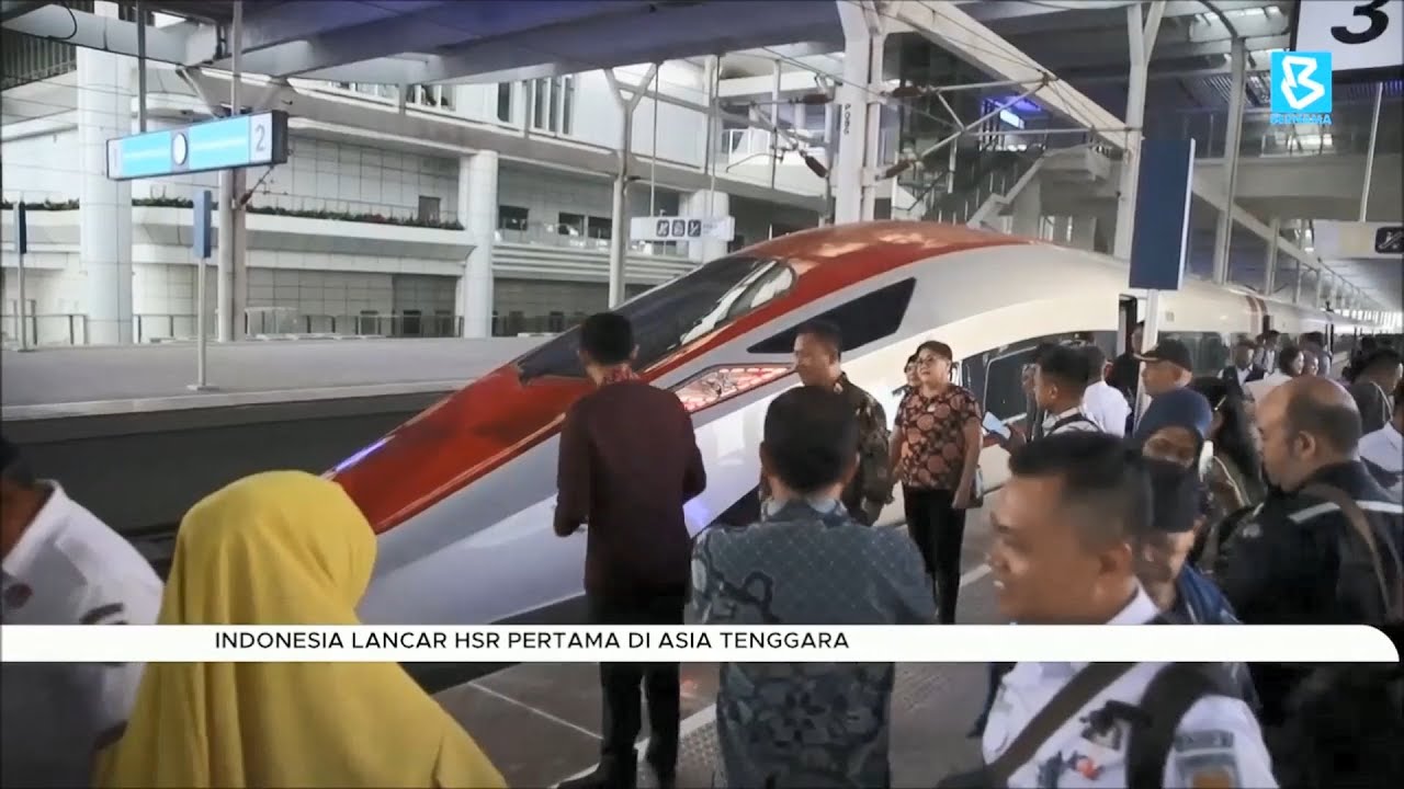 Indonesia lancar HSR pertama di Asia Tenggara - YouTube