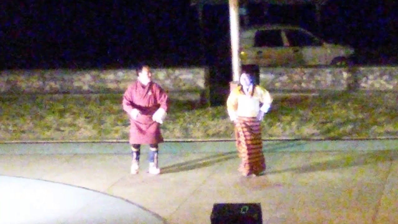 Gyem Tshering dancing for fund rising show - YouTube