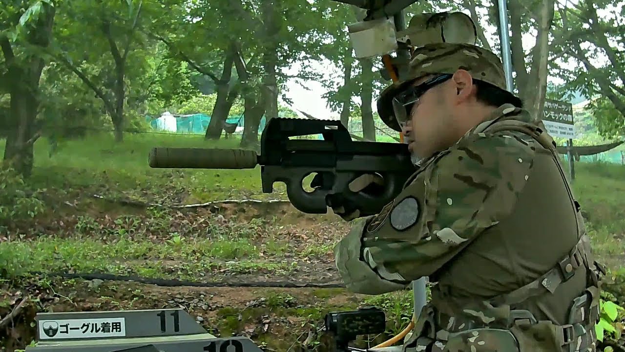 Classic Army P90 HOP調整 射撃 - YouTube