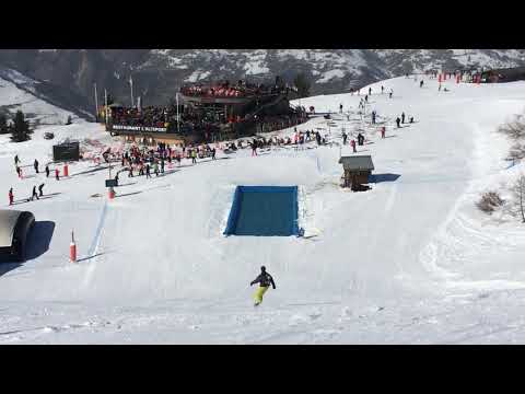 Les Arcs pool slide - YouTube