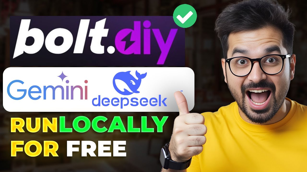 Bolt.DIY + Gemini 2.0 + Deepseek-V3: Develop a Full-stack App For FREE Without Writing ANY Code ...