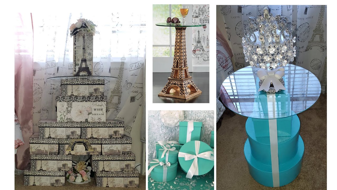 DIY Nightstands or Bedside Tables Made From Boxes - YouTube