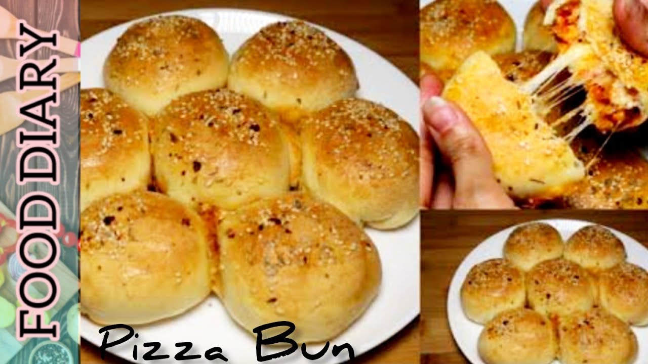 Pizza Buns || Mini bun pizza || No pizza sauce || Fastest & Easiest ...