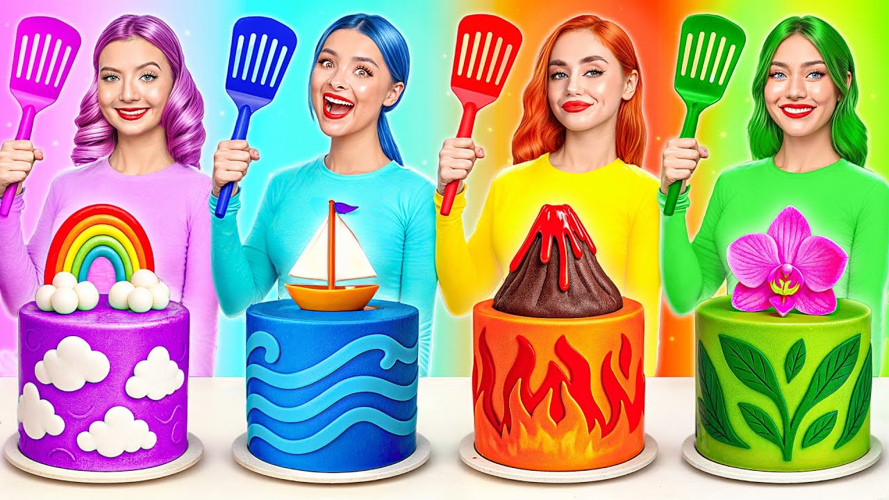 Tantangan Memasak Empat Elemen Api, Air, Udara, Dan Bumi | Momen lucu ...