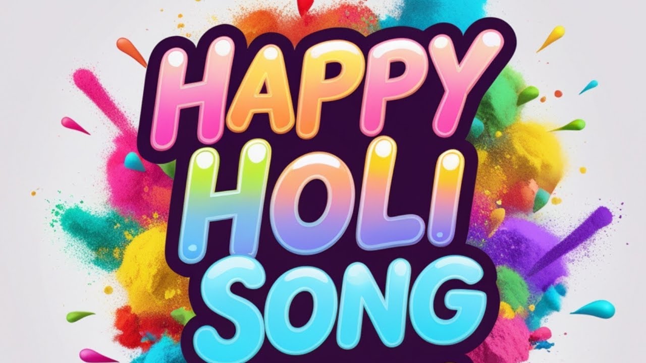 HAPPY HOLI SONG FOR KIDS/HOLI OF KIDS/KIDS SONGS/FUN RHYMES/ENGLISH ...