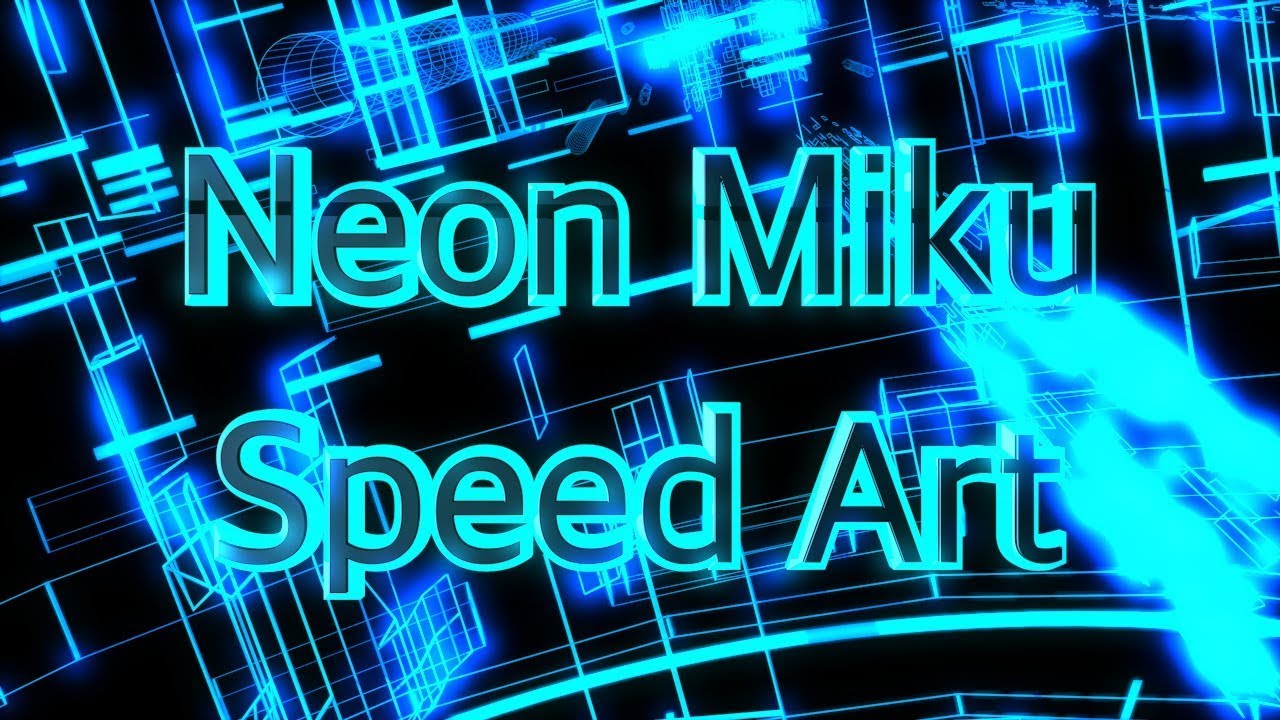 [C4D/MMD] Neon Hatsune Miku (Speed art) - YouTube