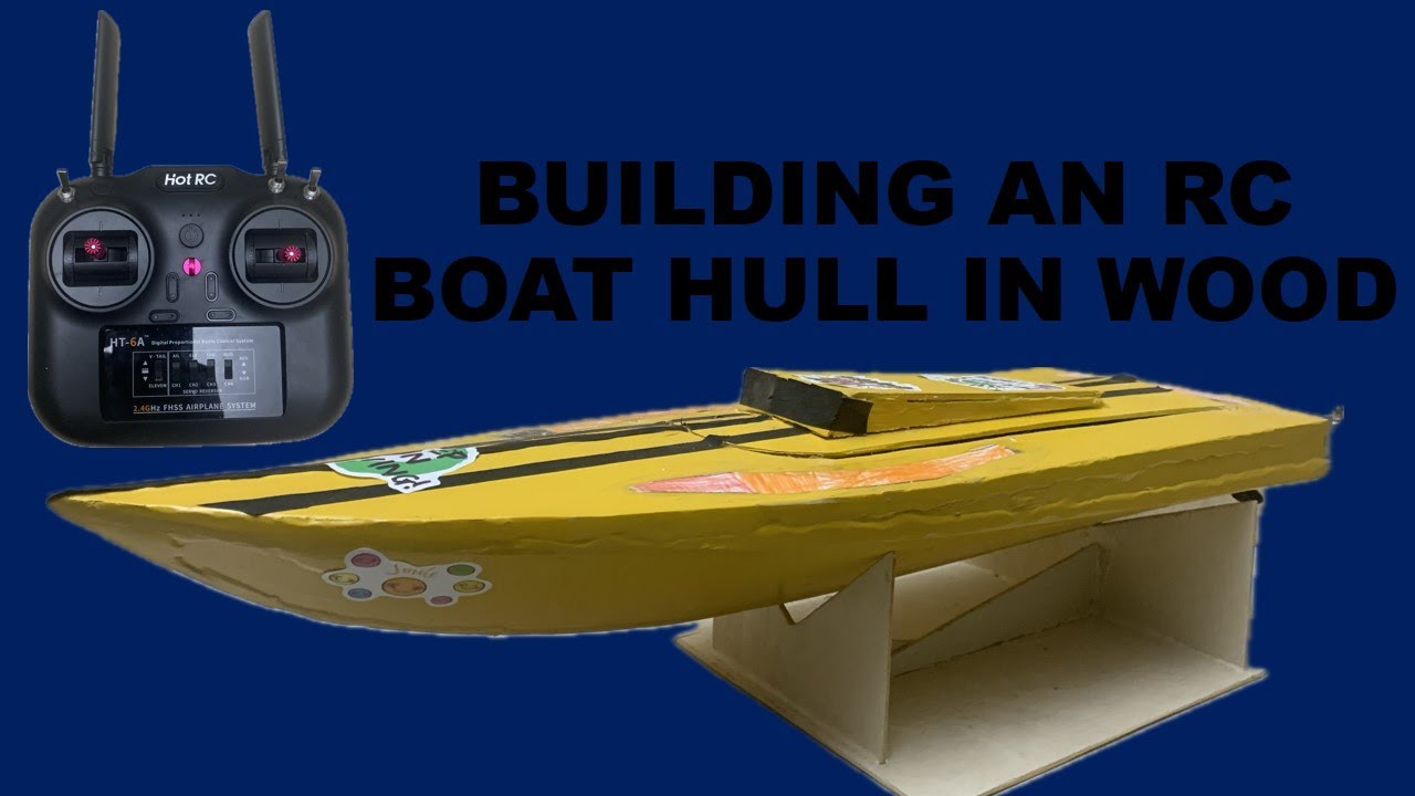 How to build a rc boat from wood - YouTube