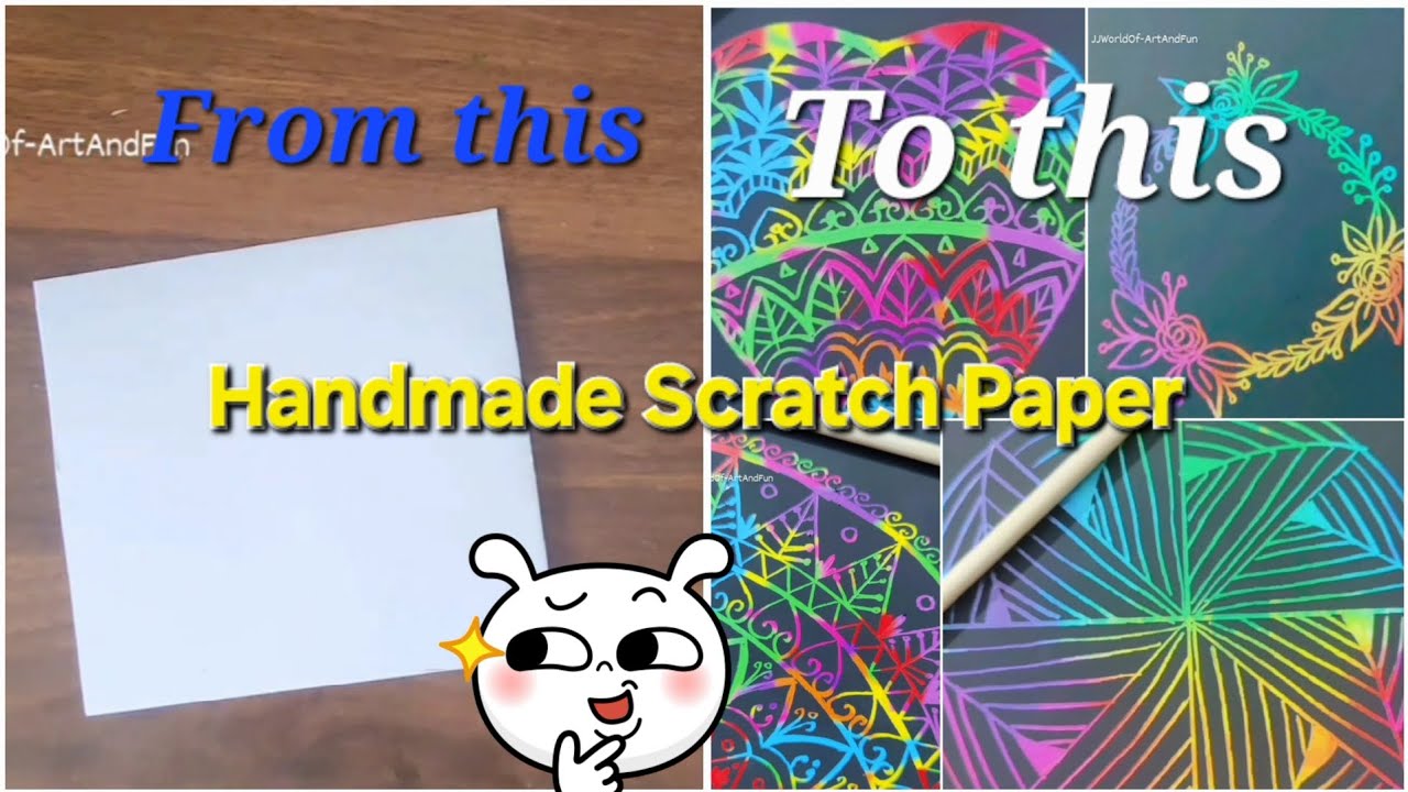 How to Make Scratch Paper at Home | DIY Scratch Art Paper Tutorial # ...