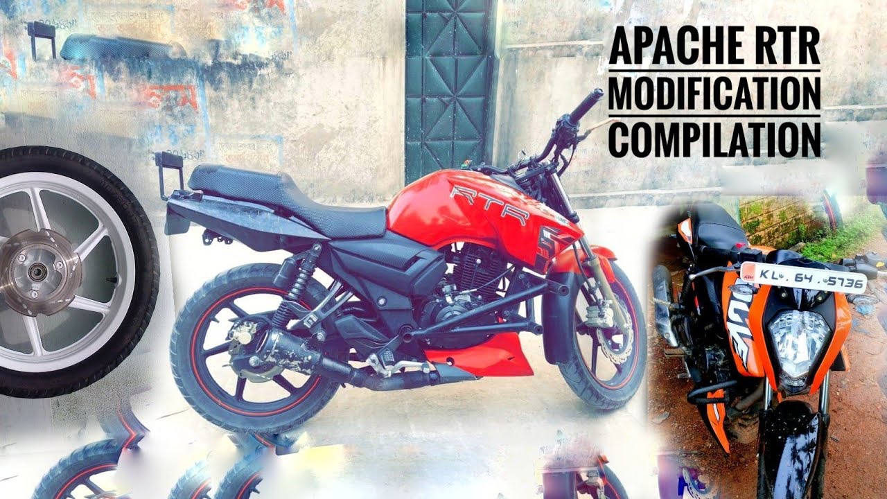 APACHE RTR MODIFICATION COMPILATION || TVS APACHE RTR 150, 160, 180 ...