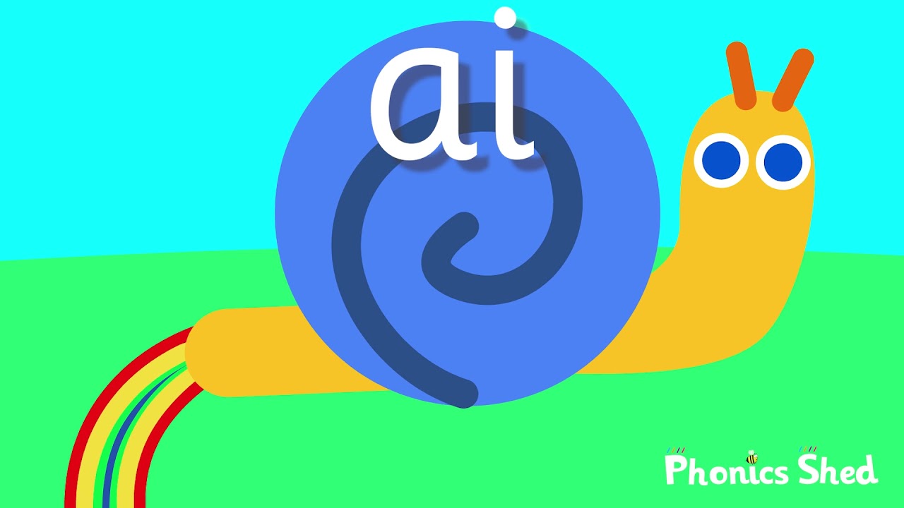 Phonics Shed - Songs - ai Gail the snail - YouTube