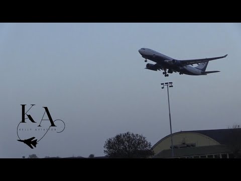 Canadian Airbus CC330 (Husky) 330002 taking off from RAF Brize Norton ...