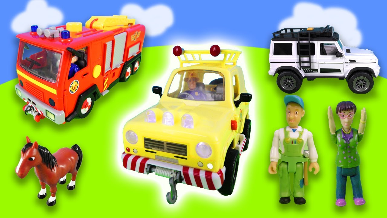 Fireman Sam | Large Rescue Operation with Jupiter, Trevor Bus | Norman ...