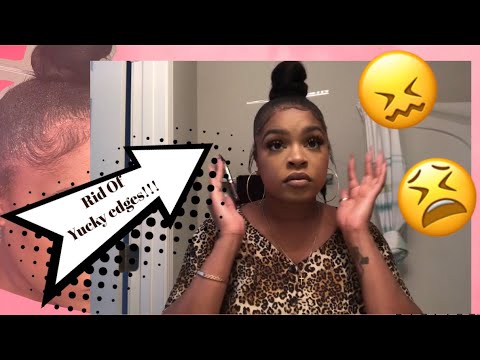 HOW TO get rid of edge control/gel residue! + I PUT A RELAXER IN MY ...