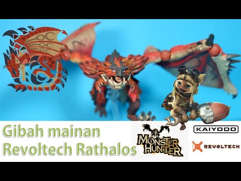 gibah mainan revoltech yamaguchi kaiyodo rathalos / liolaeus / リオレウス ...
