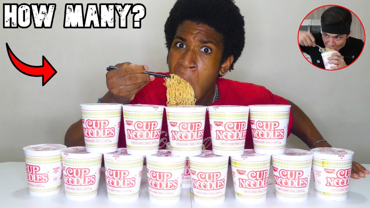 10 Minute Cup Noodles Challenge (vs Matt Stonie) - YouTube