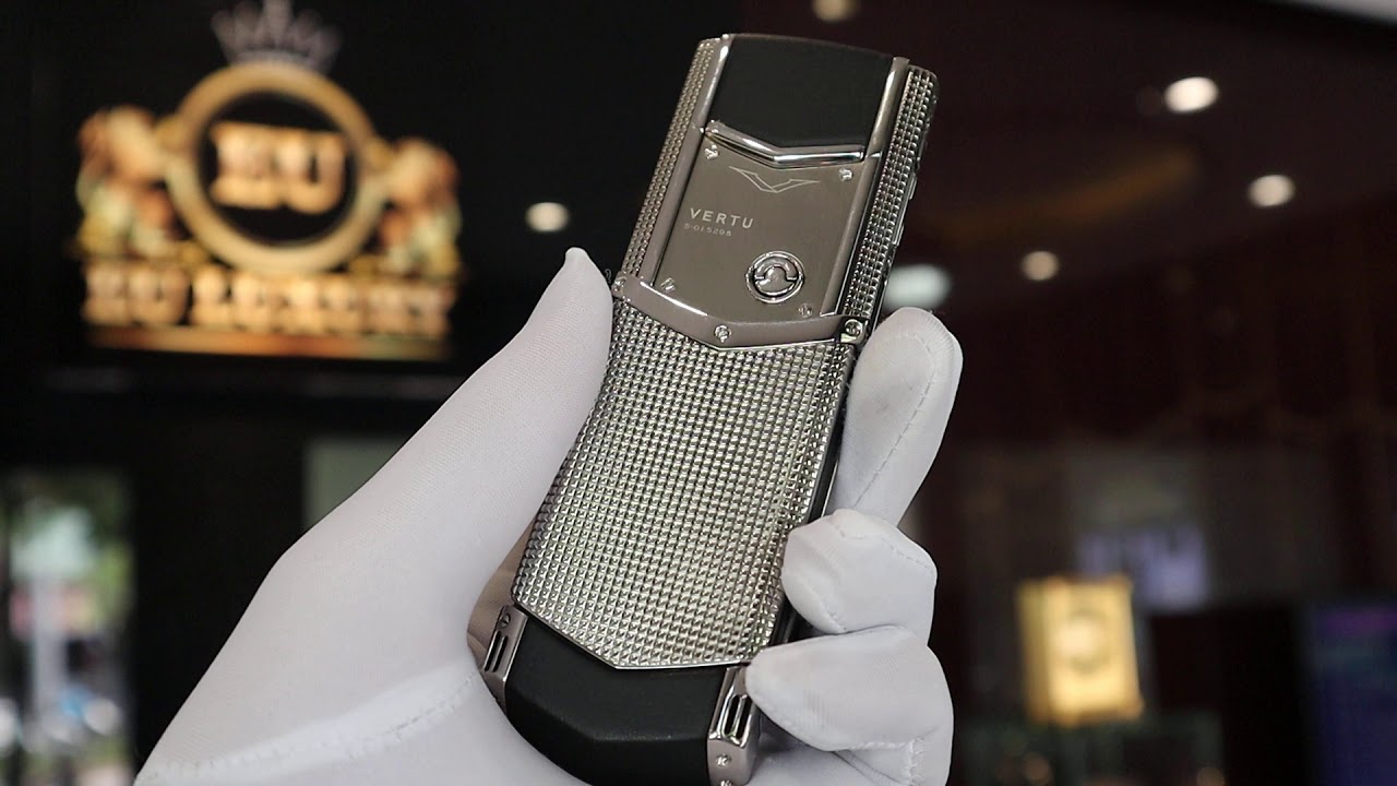 Vertu New Signature S Clous De Paris Stainless Steel - EU LUXURY - YouTube