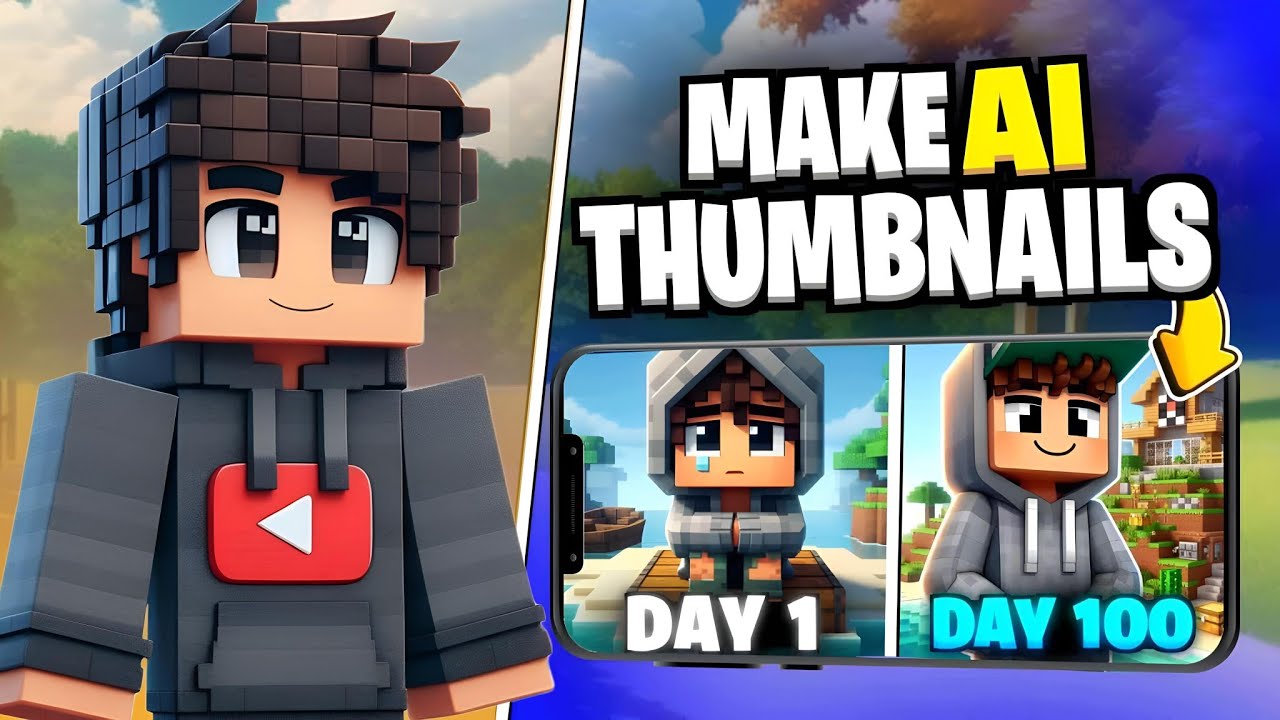 🤯 Make Attractive 100 day Thumbnail with Al 🔥(Easy & Attractive) - YouTube