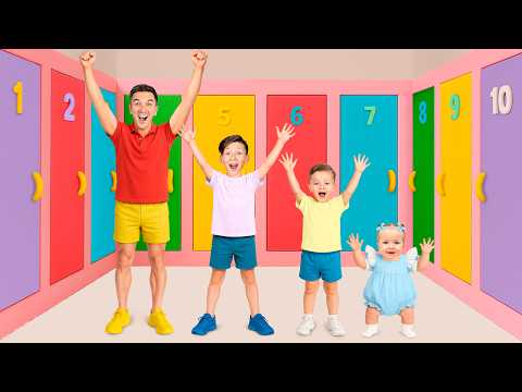10 Gizemli Kapı! Eva 1'den 10'a Kadar Sayıları Öğreniyor!
